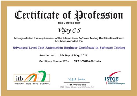 Istqb Advanced Level Test Automation Engineer Ci Cd Certificate In