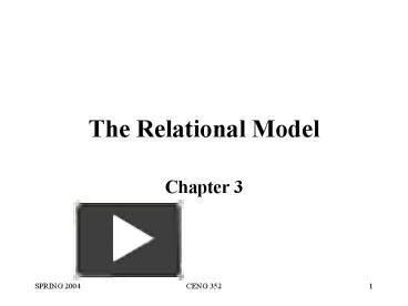 PPT The Relational Model PowerPoint Presentation Free To Download Id A ZGMzY