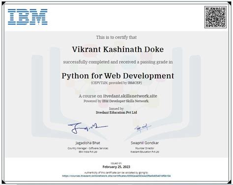 Vikrant Doke On Linkedin Python Webdevelopment Ibm