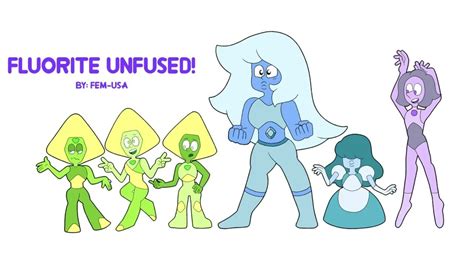 Steven Universe Fluorite Unfused Steven Universe Fusiones Steven Universe Dibujos Animados
