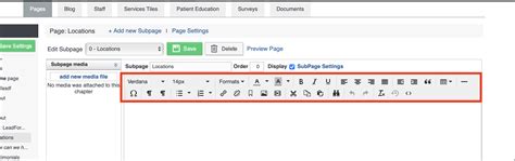How To Add Text To A Page PatientSites Knowledge Base