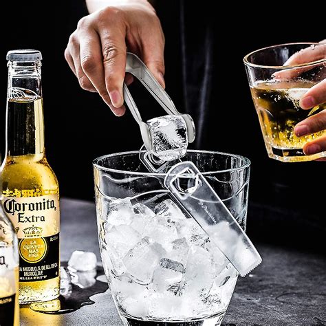 10 Stk Sukker Tang Candy Ice Cube Tang Mad Rustfrit Stål Macaron Tang Til Buffet Restaurant