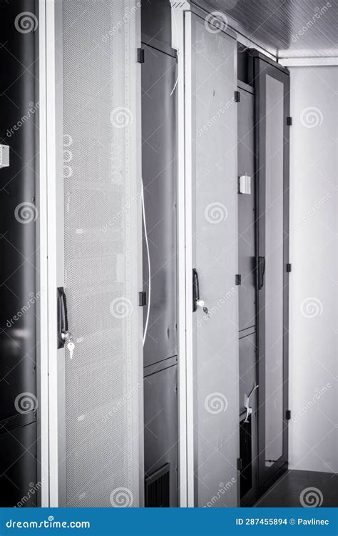 Server Room With Racks In Internet Data Center Stock Photo Image Of Global Center
