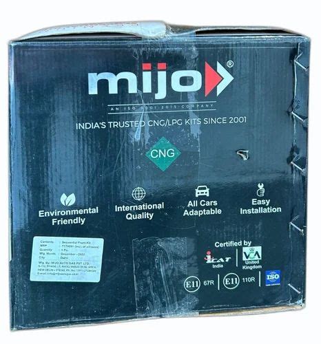 Mijo Premium Sequential Cng Kit For Cars At ₹ 15500 Box In Baramati