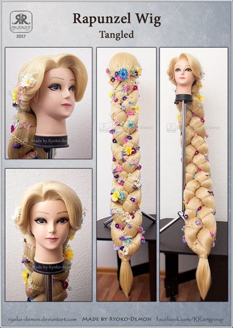 Rapunzel Wig Video Tutorial PART 2 Styling Hairline Flower Rapunzel Wig Rapunzel