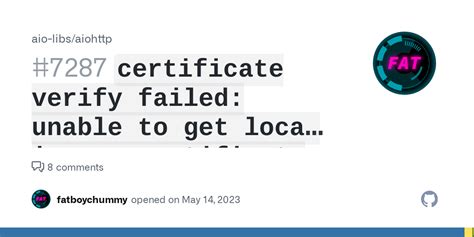 `certificate Verify Failed Unable To Get Local Issuer Certificate