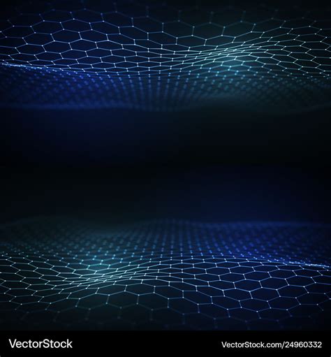 Big Data Visualization Background 3d Royalty Free Vector