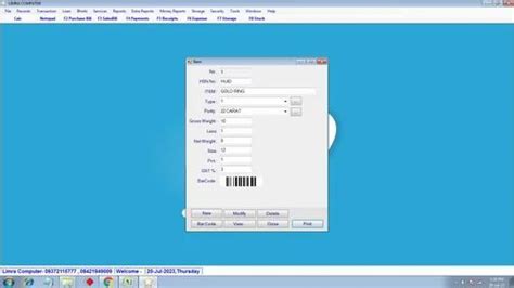 Jewellery Shop Billing Software At Rs 5000 Dhanori Kudchi Id