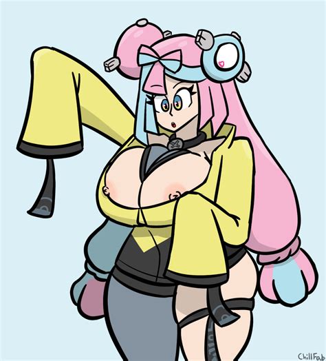 Rule 34 Chillfab Fancy Shmancy Hair Clips Gym Leader Huge Breasts