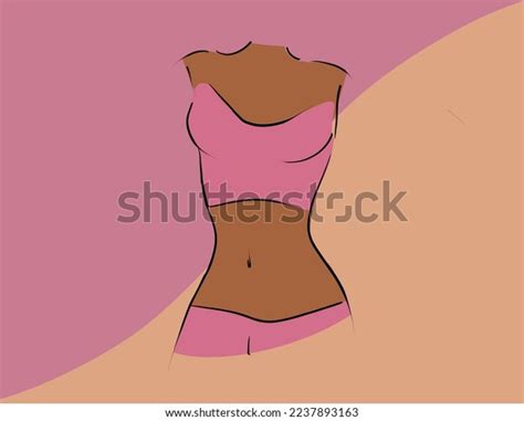 Body Shape Woman White Underwear Illustration Stock Illustration 2237893163 Shutterstock