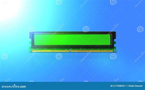 Modules Of Computer Random Access Memory On A Blue Background Side
