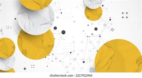 Trendy Abstract Wireframe Background Modern Science Stock Vector Royalty Free 2217922965