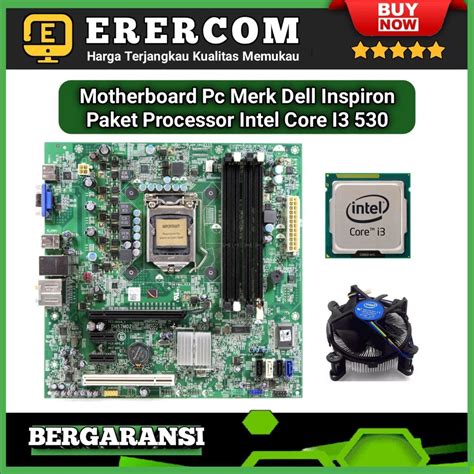 Jual Motherboard Mainboard Mobo Pc Intel Merk Dell Inspiron Sepaket Prosesor Intel Core I3 530 2