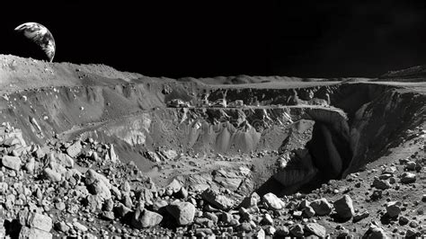 Regolith Is Being Excavated From An Asteroid In Deep Space For Resource Extraction Purposes