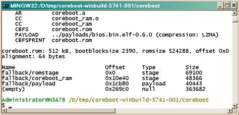 Coreboot Windows Build