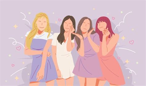 Premium Vector Girl Gang Illustrations