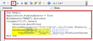 Excel VBA To Filter In Same Column By Multiple Criteria 6 Examples