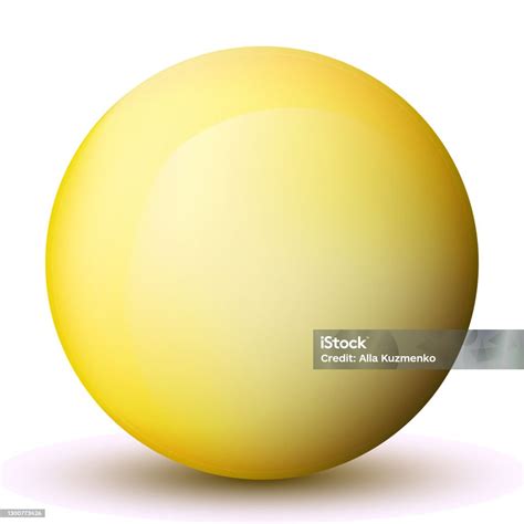 유리 노란색 공 또는 귀중한 진주 흰색 배경에 강조 표시된 광택 사실적 공 3d 추상 벡터 일러스트레이션 그림자가 있는 큰 금속 버블 3차원 형태에 대한 스톡 벡터 아트 및