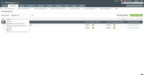 Active Directory Administration Tool Admanager Plus