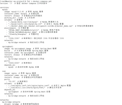 Docker Compose本地部署前后端分离的项目 祺曦 博客园