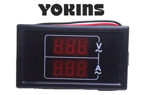 Yokins Digital Double Display Self Powered Ac Volt And Ammeter 50 300v Ac 0 50a Ac Va Meter At