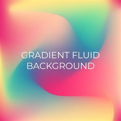 Premium Vector Colorful Gradient Waves With Fluid Background