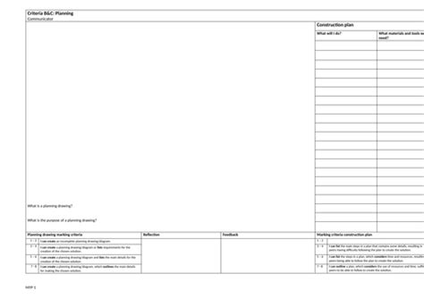 Ib Myp Design Worksheets For Any Project Criteria C Teaching Resources