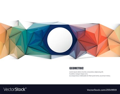 Abstract D Geometric Polygonal Triangle Pattern