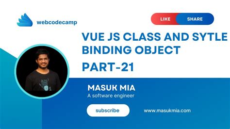 Vue Js 3 Tutorial Class And Style Binding Part 21 Youtube