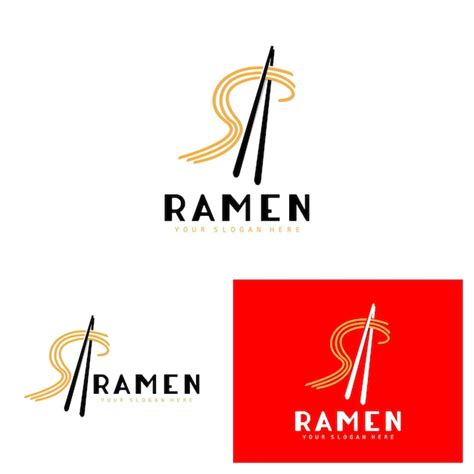 Premium Vector Noodle Logo Ramen Vector Chinese Food Fast Food Restaurant Brand Design Product