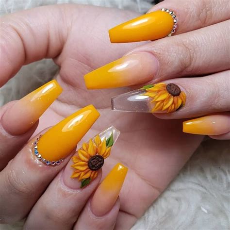 Sunflower Checkered Acrylic Nails Coffin Tips Color Short Acrylic Nails