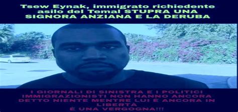 Notizia Falsa Tsew Eynak Immigrato E Richiedente Asilo Stupra Signora