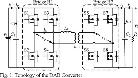 Figure 1 From Deadbeat Control With Parameter Identification Under Single Phase Shift Modulation