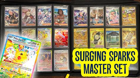 Pokemon Surging Sparks Complete Master Set 417 Cards Extras Youtube