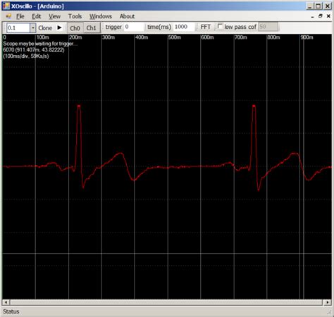 minimal ecg using an arduino and xoscillo dangerous prototypes