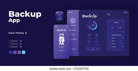 Different Ui Ux Gui Screens Fitnes Stock Vector Royalty Free 1255741567