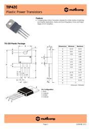 TIP42C BJT Transistor BJT Pinout Diagram ADatasheet
