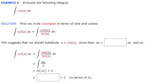 Solved EXAMPLE 6 Evaluate The Following Integral Integral Chegg Com