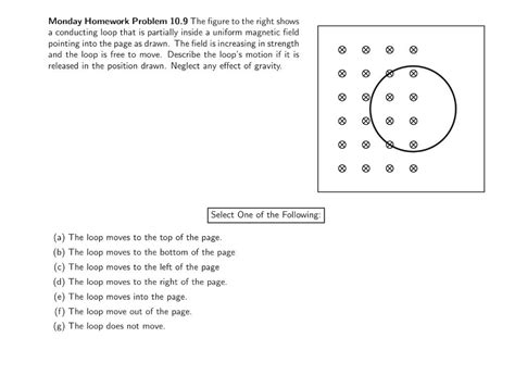 Solved Monday Homework Problem 109 The Figure To The Right