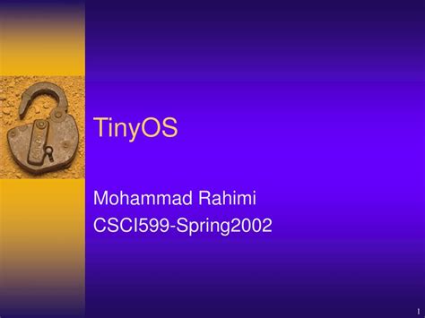 Ppt Tinyos Powerpoint Presentation Free Download Id 767864