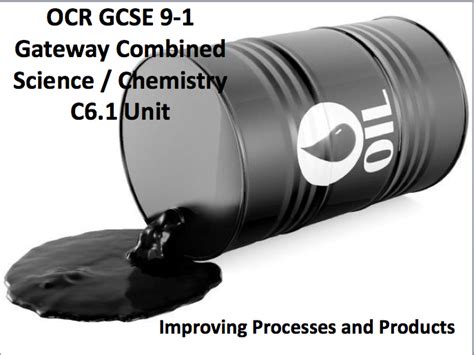 Ocr Gcse 9 1 Gateway Combined Science Chemistry C6 1 Unit Teaching Resources