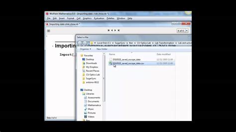 Importing Data Into Mathematica YouTube