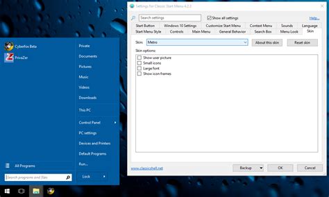 Classic Shell • View Topic Classic Shell On Windows 10
