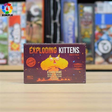 exploding kittens card game party pack no music bd