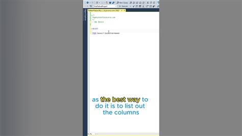 sql tutorial select and from youtube