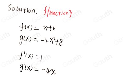 Solved The Sum And Product Of Two Linear Functions Are Shown Which