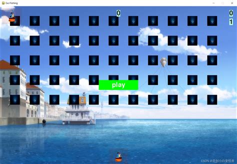 使用python的pygame做的小游戏项目：小船打鱼python Pygame 创意作品 Csdn博客