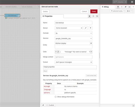 Node Red Action Node For Ttsmicrosoftsay Node Red Home Assistant