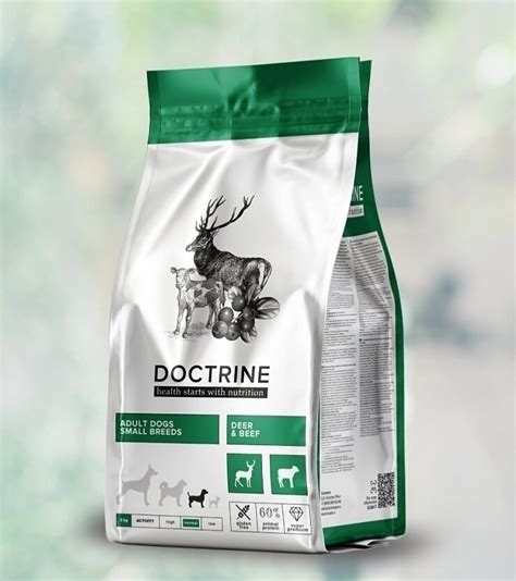 Сухой корм DOCTRINE Полнорационный беззерновой для взрослых собак малых ...