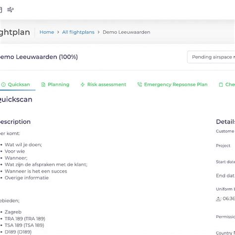 Drone Flight Log Dronedeck Drone Operators Software Voor Vliegplanning En Administratie